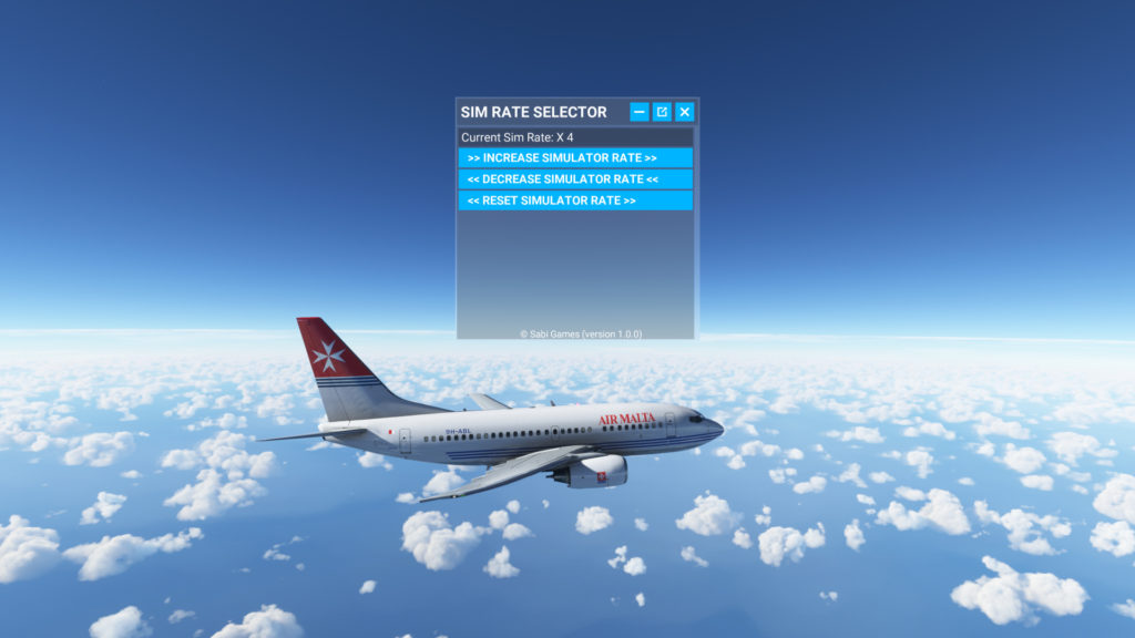 „Sim Rate Selector“: Freeware-Tool für MSFS | FSNews24 FSNews24