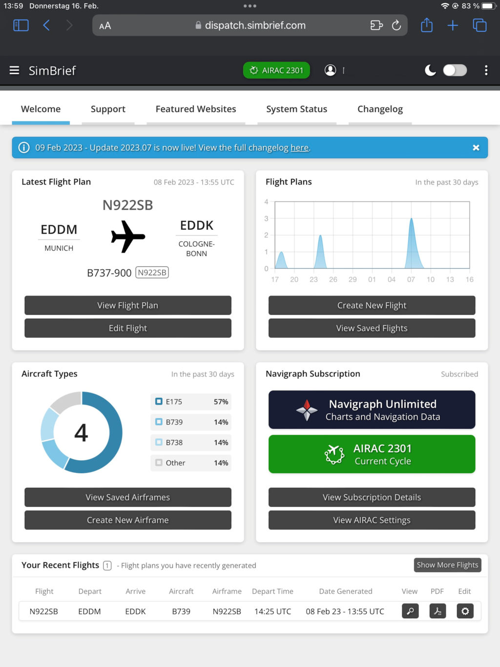 Navigraph: Simbrief wird mobil | Flightnews24 FSNews24