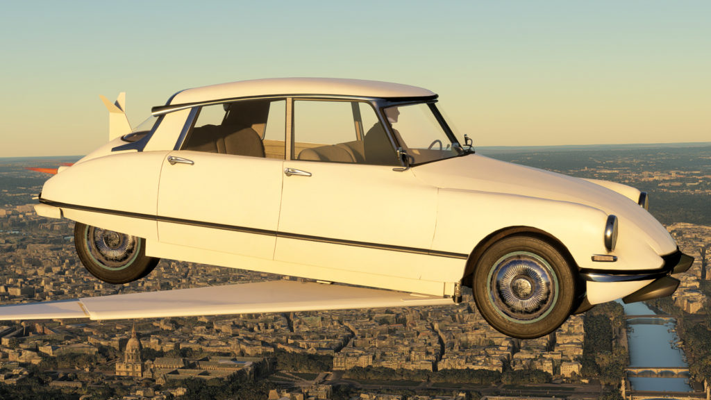Gratis: Fantomas-Citroën DS fliegt im MSFS | Flightnews24 FSNews24