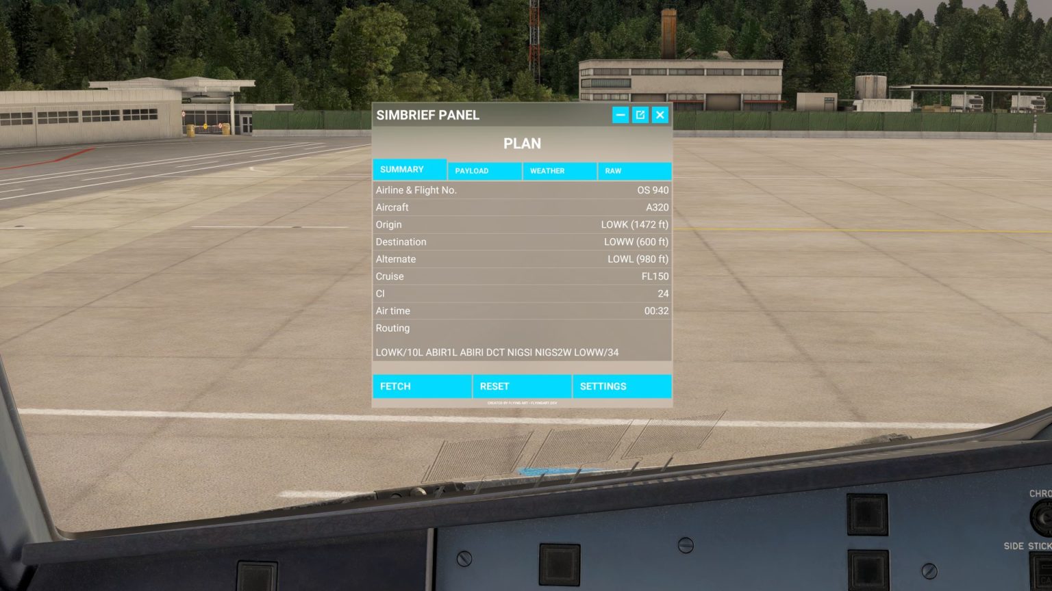 SimBrief-Panel für MSFS | Freeware | Flightnews24
