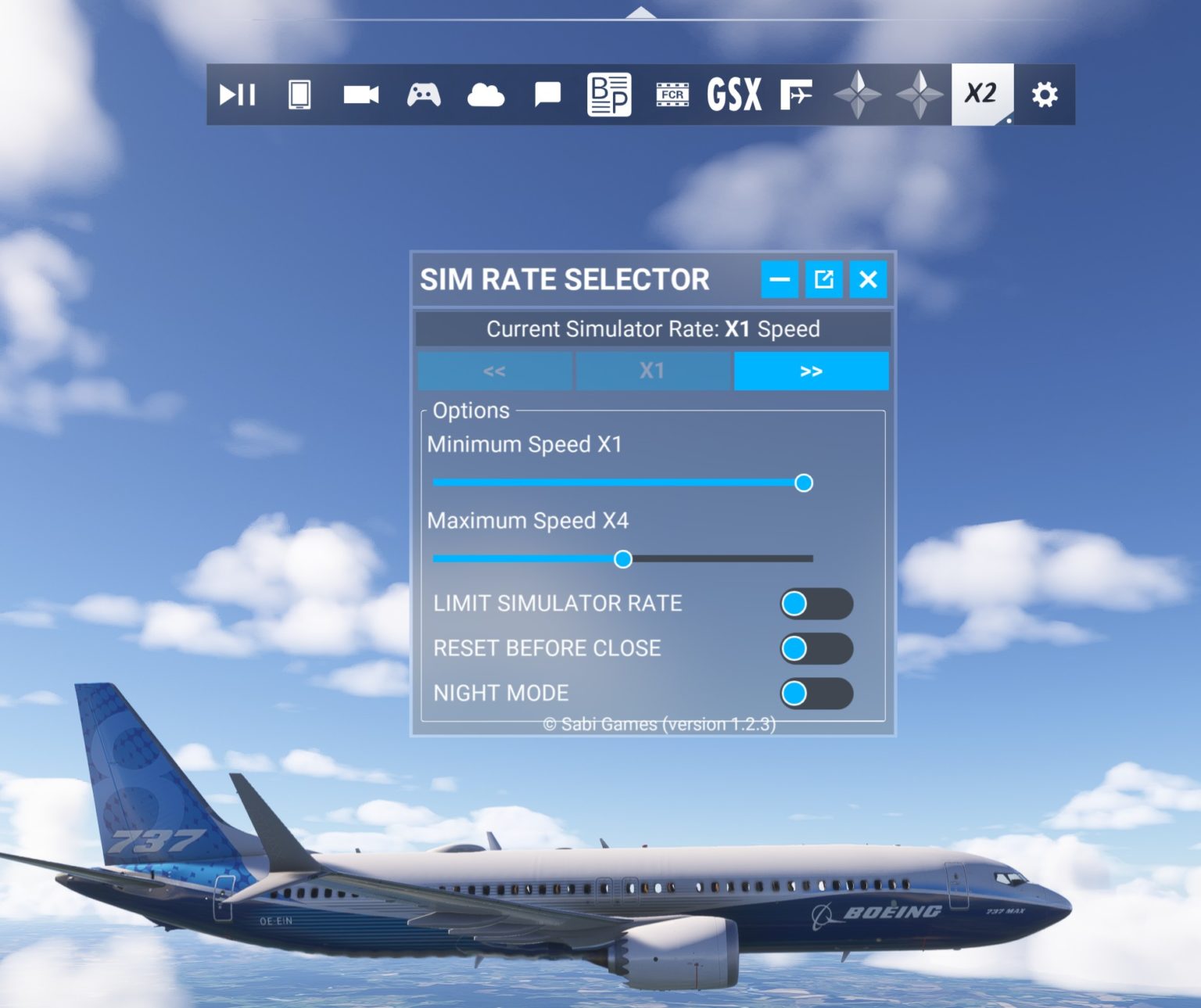 „Sim Rate Selector“: Gratis-Tool nun auch für MSFS 2024