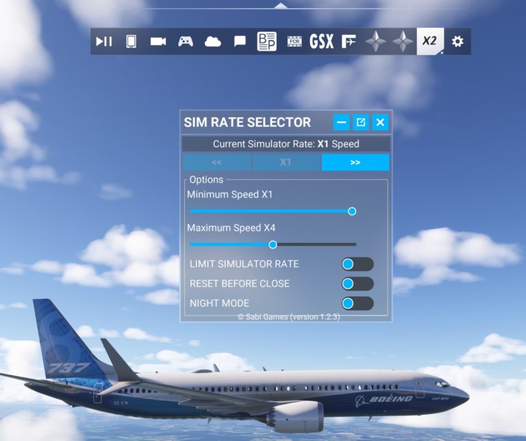 „Sim Rate Selector“: Gratis-Tool nun auch für MSFS 2024
